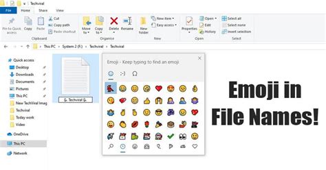 How To Use Emoji In File Names On Windows PC
