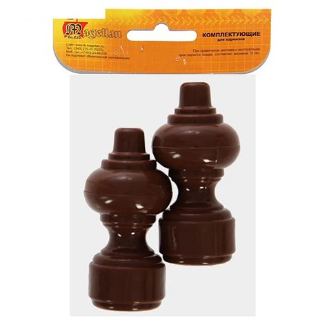 Наконечник пластиковый для круглого карниза венге 2 шт — купить в ...