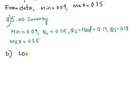 Solved Use The Following Data Set 009 011 011 013 014 015