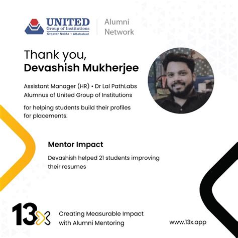 Interviewed 21 Students For Carrer Growth Program Devashish Mukherjee