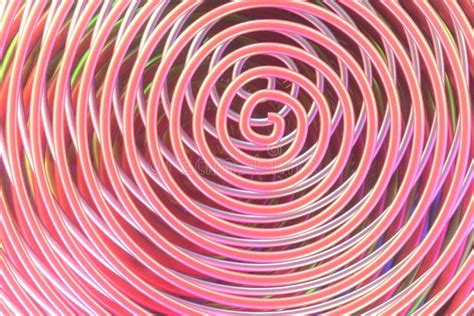 Abstract Twirl Circle Lines Wallpaper For Graphic Design 3d Render Stock Illustration