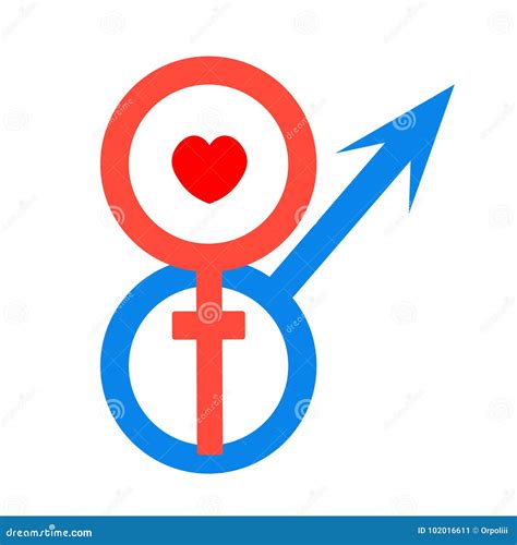 De Astrologische Symbolen Van Mars En Van Het Venus Van Liefde Vector