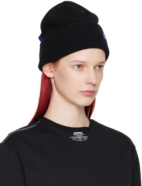 Ader Error Black Cotton Beanie Ader Error