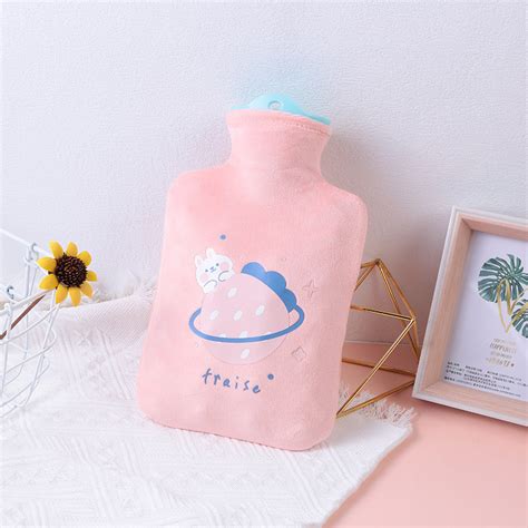 Badu Bg Чанта за топла вода Пълнеща се с вода Чанта за гореща вода за жени Топъл корем ръце и