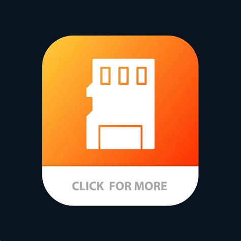 Card Memory Memory Card Sd Mobile App Button Android And Ios Glyph