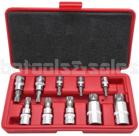 10pc Xzn Triple Square 12 Point Spline Star Bit Tamper Proof 4 Bmw Benz
