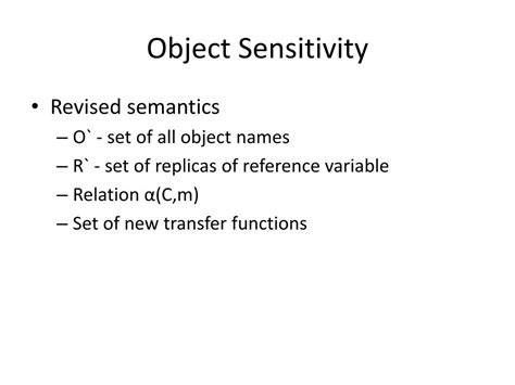 Ppt Parameterized Object Sensitivity For Points To Analysis For Java