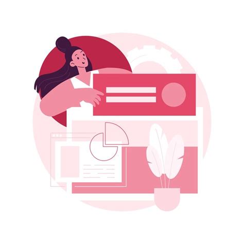 Premium Vector Landing Page Creation Abstract Concept Vector Illustration