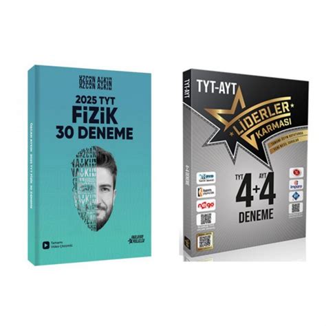 Liderler Karması TYT AYT Deneme Set Özcan Aykın TYT Fizik Deneme