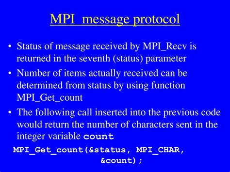 mpi message passing interface ppt download