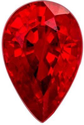 Lab Created Pulled Czochralski Ruby Pear Cubic Zirconia CZ Natural Synthetic Gemstones