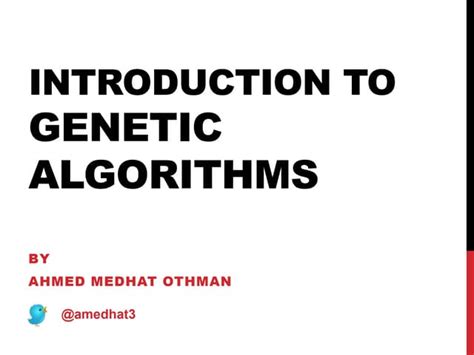 Introduction To Genetic Algorithms Pptx