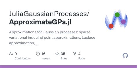 github juliagaussianprocesses approximategps jl approximations for gaussian processes sparse