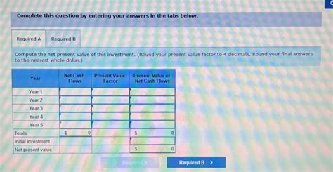 Solved Exercise 24 8 Algo Net Present Value And Unequal