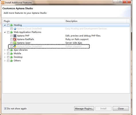 关于使用aptanapydev构建python开发环境的更新（django） Icode9专业技术文章分享