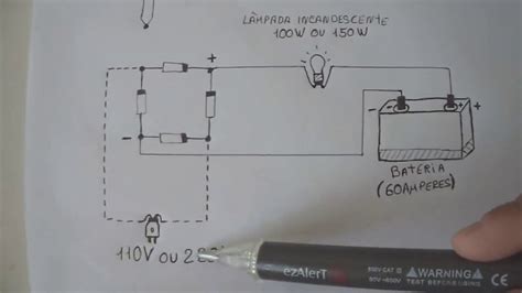 🔵 Carregador De Bateria Caseiro Fazendo Uma Ponte De Diodos Fácil Youtube