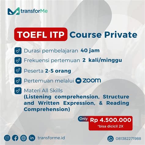 Toefl Itp Course Private Transforme