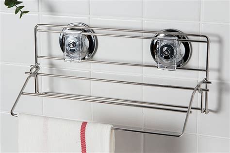 아베라 무타공 스텐 행주걸이 욕실 주방 정리 선반 흡착판 후크 위시버킷