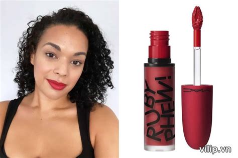 Son Mac Ruby S Crew Ruby Phew Màu Đỏ Thuần Vilip Shop Mỹ Phẩm