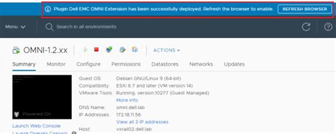 Connect To OMNI In VCenter Dell EMC Networking SmartFabric Services Deployment With VxRail 4 7