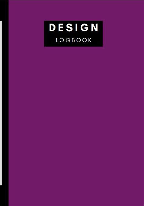 A4 Design Logbook Perfect For Design Work