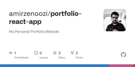 Github Amirzenooziportfolio React App My Personal Portfolio Website