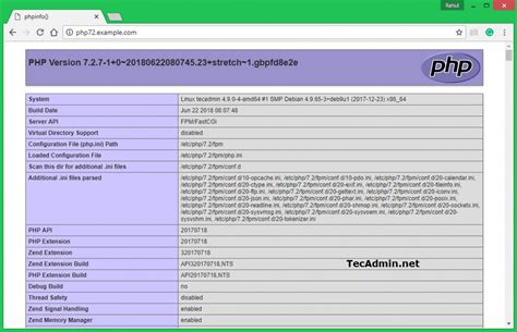How To Install Multiple Php Version With Apache On Debian 1110 Tecadmin