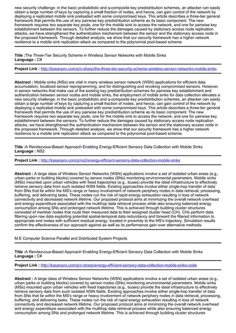 Me Computer Science Parallel And Distributed System Projects Pdf