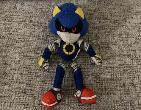 Rare Sonic Boom 8 Inch Metal Sonic Plush Toy Tomy 2016 Sega Cartoon