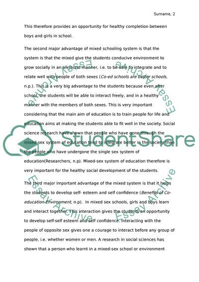 How Are Mixed Sex Babes Advantageous Research Paper