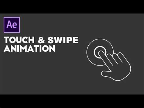 Touch And Swipe Gestures Animation For Your UI UX Design After Effects Tutorial After Effect