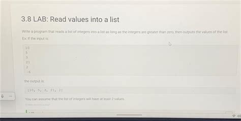 Solved Initiate An Empty List To Store The Integers