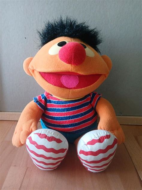 Kitzel Mich Ernie 40cm Tyco 1996 Sesamstraße Funktiostüchtig In