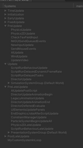Add System To Playerloop Unity Engine Unity Discussions