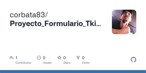 GitHub Corbata Proyecto Formulario Tkinter