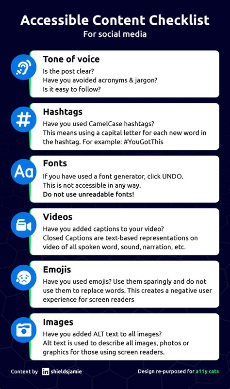 how to make your social media presence more accessible a11y cats