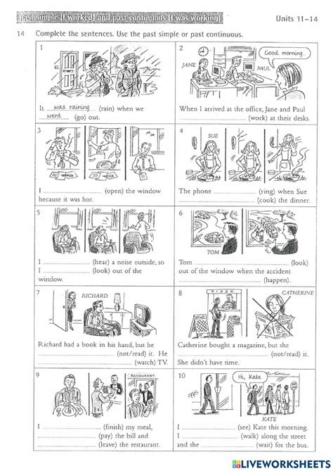 Past Simple And Past Continuous Interactive Activity For Grade 7 You Can Do The Exercises O