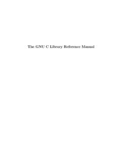 The GNU C Library Reference Manual The Gnu C Library Reference Manual Pdf PDF4PRO