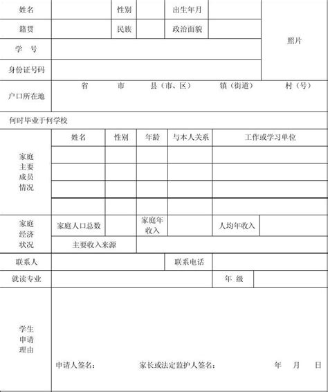 免学费申请表新word文档在线阅读与下载无忧文档
