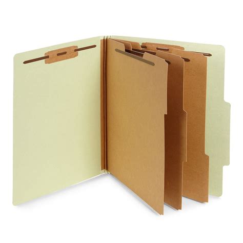 Classification Folders With 3 Dividers Letter Size Greygreen 10 Co
