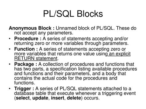 PPT Introduction To PL SQL PowerPoint Presentation Free Download ID