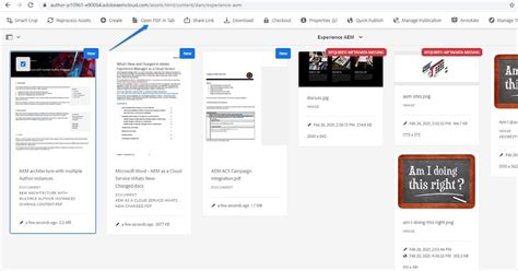 Aem Cloud Service Assets Open Pdf In New Browser Tab Raem