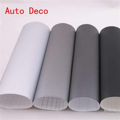 58cm X 152cm 금속 브러시드 알루미늄 비닐 매트 브러시드 자동차 포장 비닐 랩 필름 자동차 스티커 데칼 자동차 스타일링 액세서리car Wrapvinyl Car