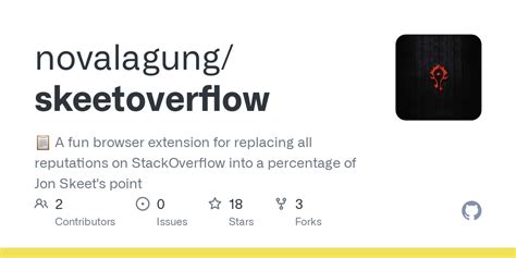Github Novalagungskeetoverflow 📋 A Fun Browser Extension For Replacing All Reputations On