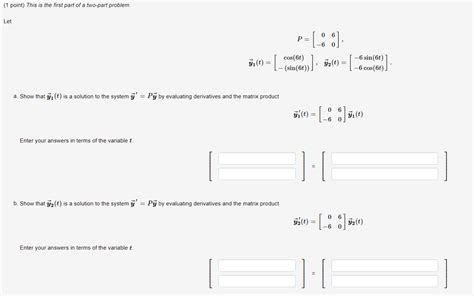 Solved Point This Is The First Part Of A Two Part Chegg Com