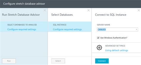 identify candidate tables for sql server 2016 stretch databases