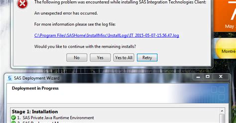 Sas Eg 6 1 Installation Stalls At Sas Intergration Technologies Client