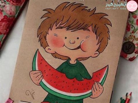 مدل نقاشی شب یلدا 1403 برای کودکان عکس نقاشی یلدا