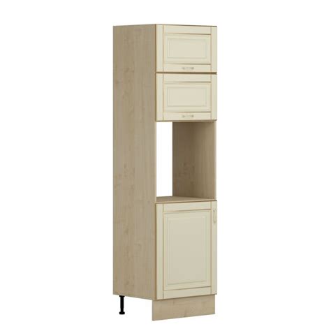 Колонен шкаф за фурна Vanilla 60 219 Клен Ванилия златна патина Praktis