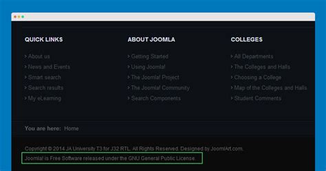How To Customize Or Remove Copyright Info Joomlart